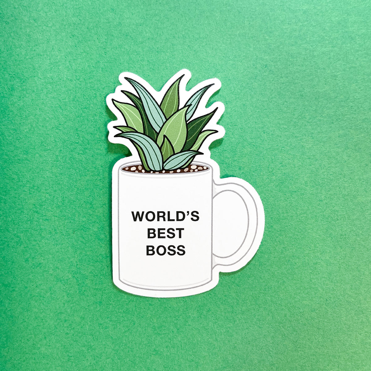 Worlds Best Boss Sticker | The Office Inspired Sticker | Coffee Mug St ...
